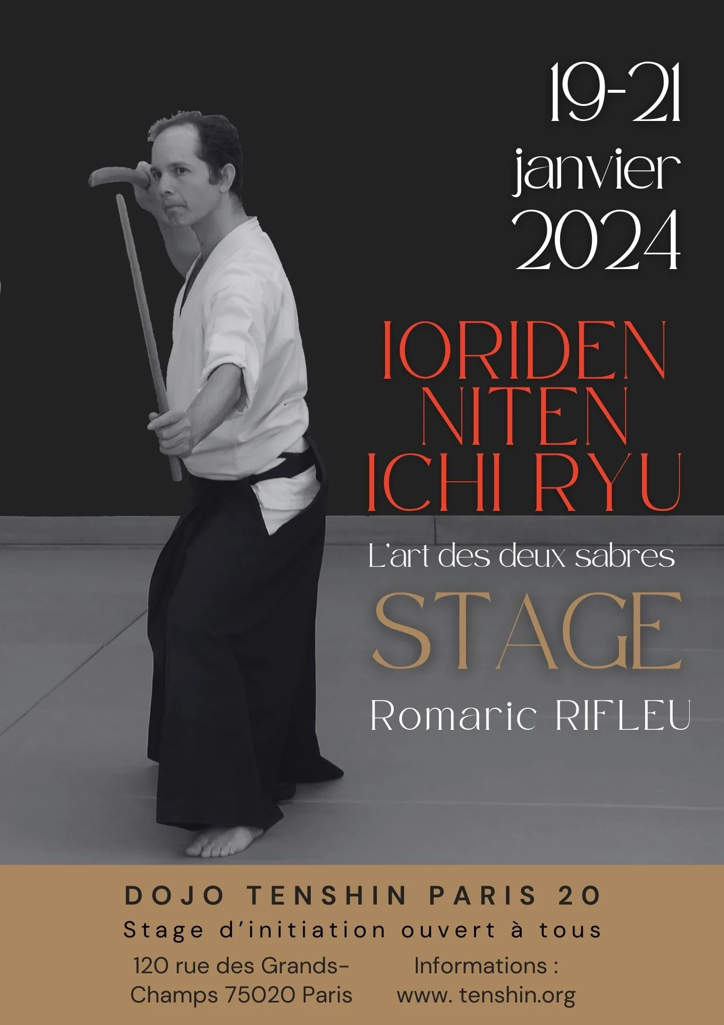 Stage deux sabres Niten ichi ryu - Dojo Tenshin